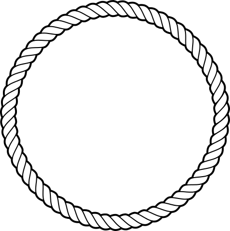 Rope Ring - Rope Circle Design - (475x476) Png Clipart Download