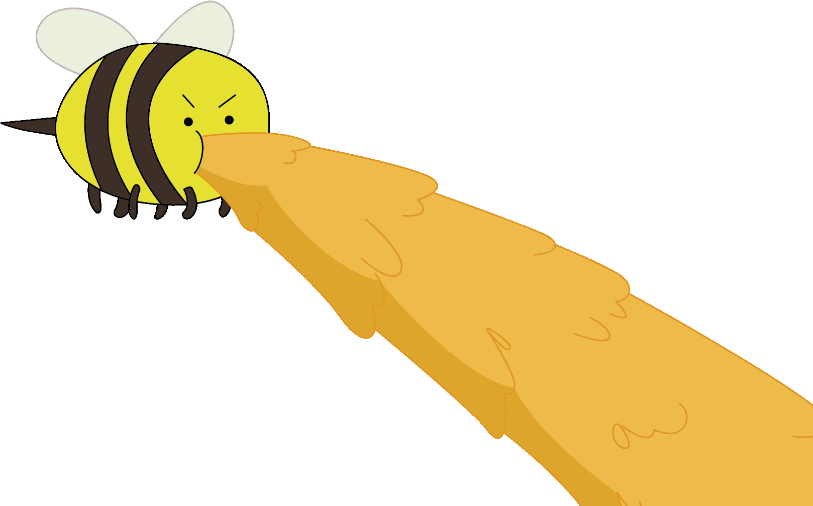 Bee Cartoon Gif - Cute Bee Cartoon Gif - (1650x1006) Png Clipart Download