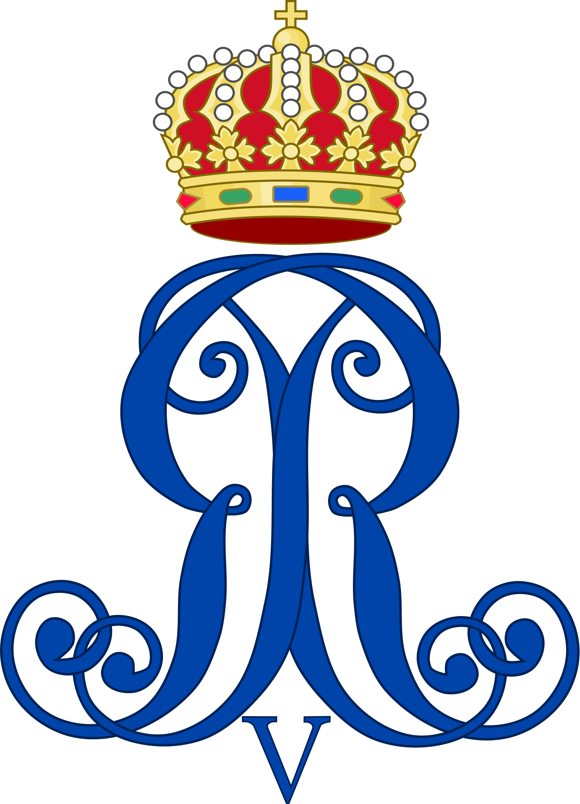Open - King George V Monogram - Full Size PNG Clipart Images Download