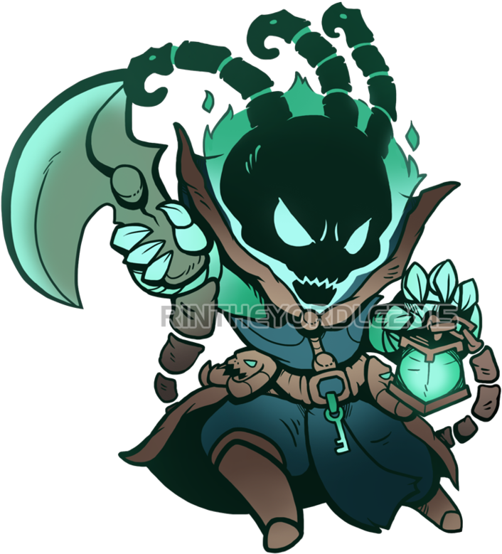 Thresh Chibi By Rintheyordle - League Of Legends Chibi - (852x938) Png ...