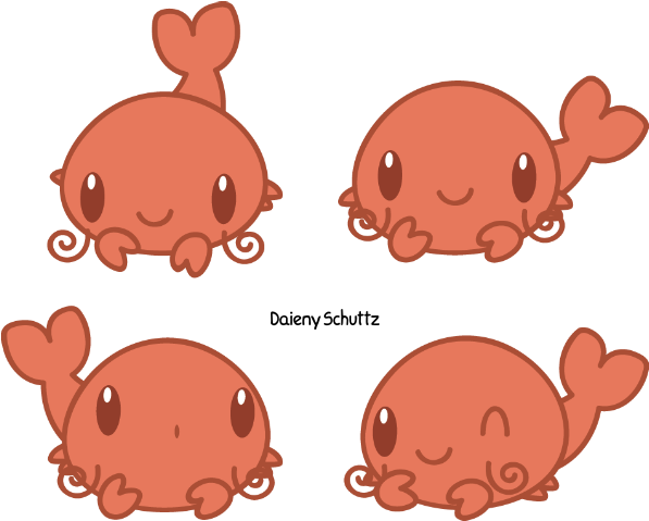 Chibi Lobster By Daieny - Crab Chibi - (650x524) Png Clipart Download