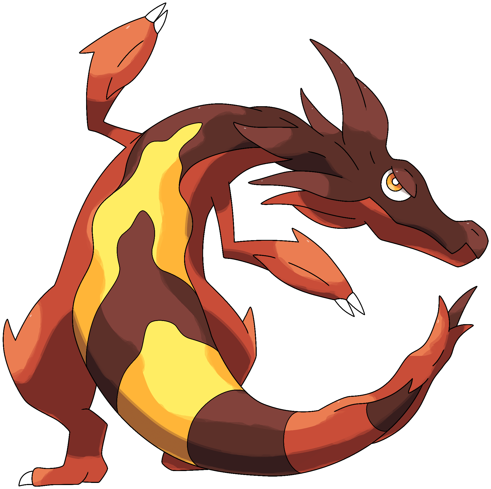 Ophisear Fakemon - Smiley Pokemon - (2000x1932) Png Clipart Download
