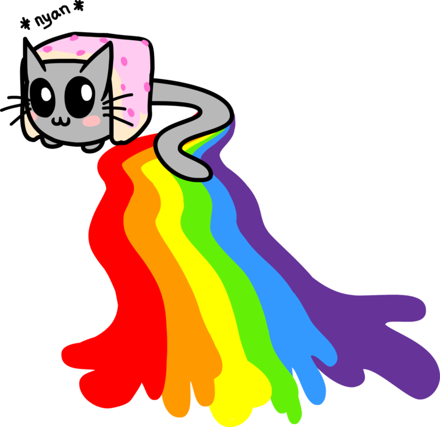 Nyan Cat 2 By Angelcake20 - Digital Art - (907x880) Png Clipart Download
