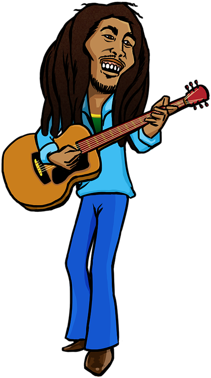 Cartoons Jasonmation - Bob Marley Cartoon Png - (427x814) Png Clipart ...