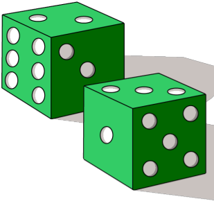 Dice - Interactive Whiteboard - (352x352) Png Clipart Download