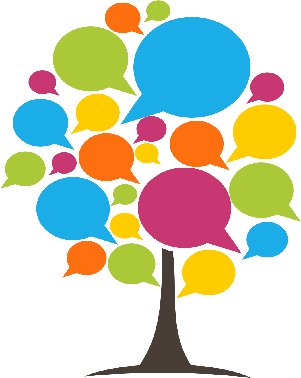 Speech Tree - Speech Therapy Clip Art - (1096x1328) Png Clipart Download