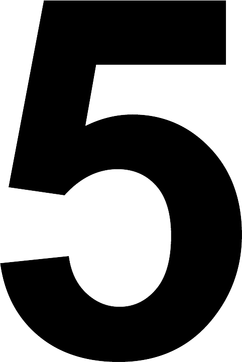 Book Border Clipart - Number 5 Png - (482x721) Png Clipart Download