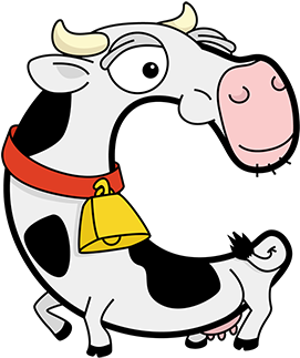 Cow - Alphabetimals Cow - (400x400) Png Clipart Download