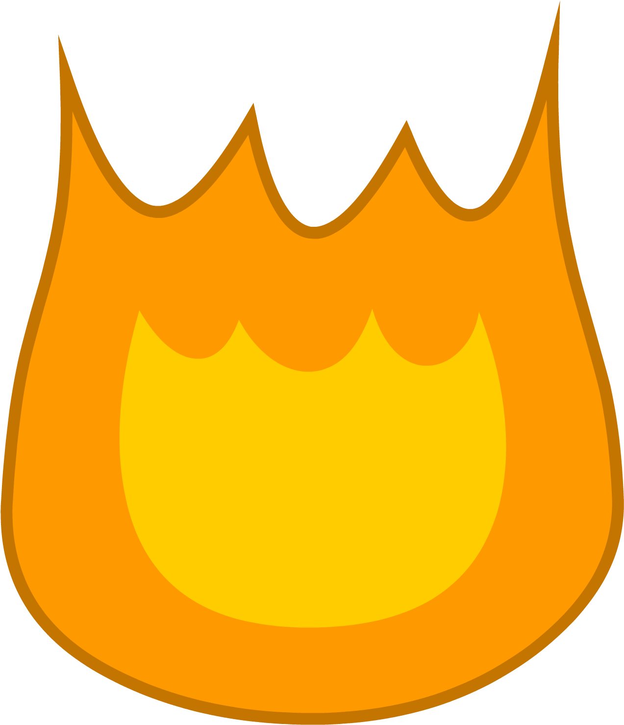 Firey Icon - Bfb Firey Asset - (1280x1600) Png Clipart Download