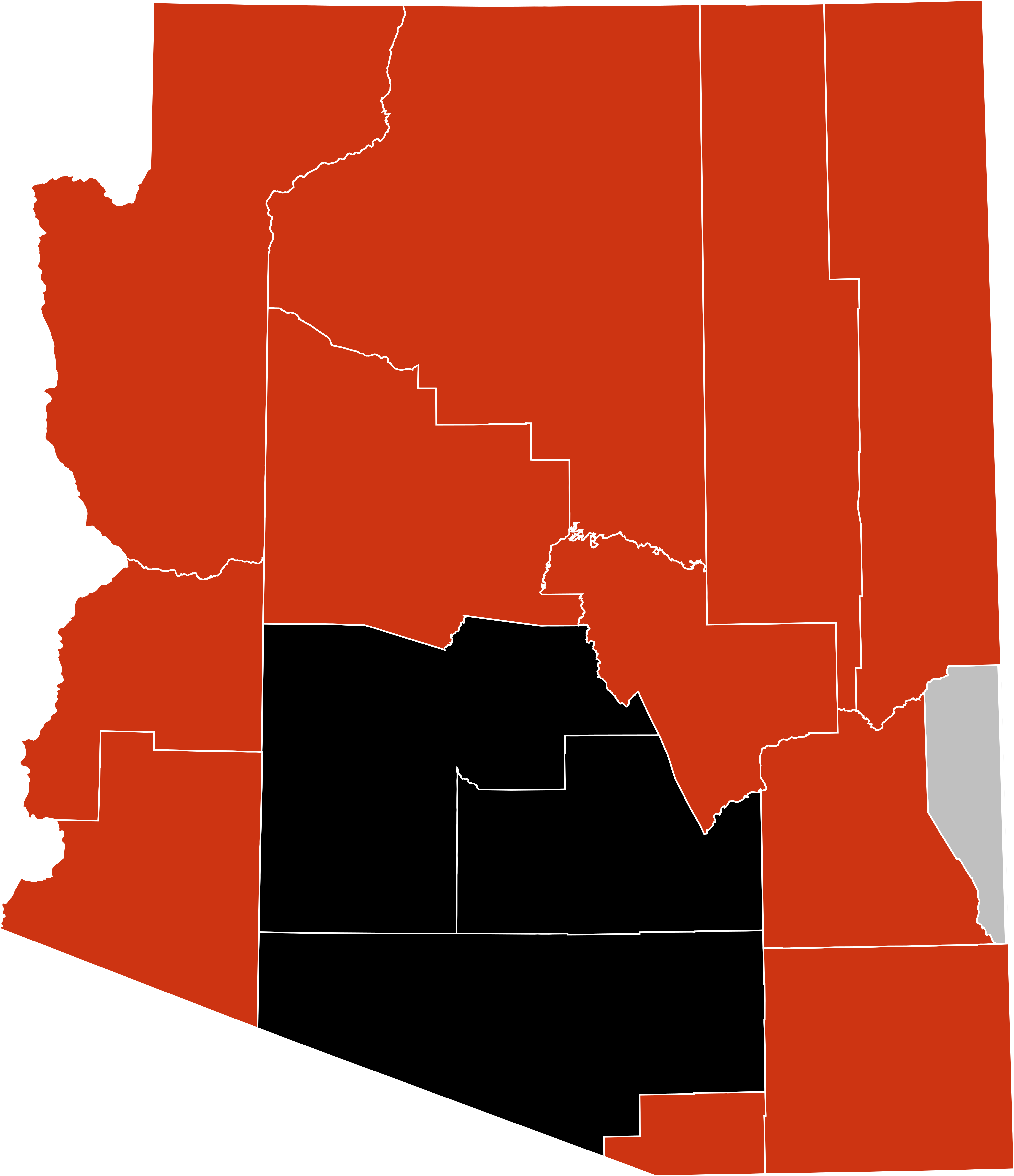 Arizona H1n1 Flu Map - Diagram - (4096x4749) Png Clipart Download