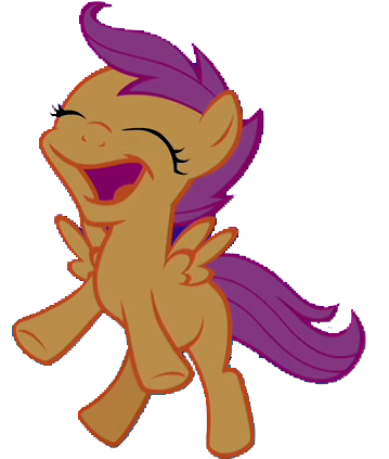 Fanmade Jumping Scootaloo - Comics - (393x455) Png Clipart Download
