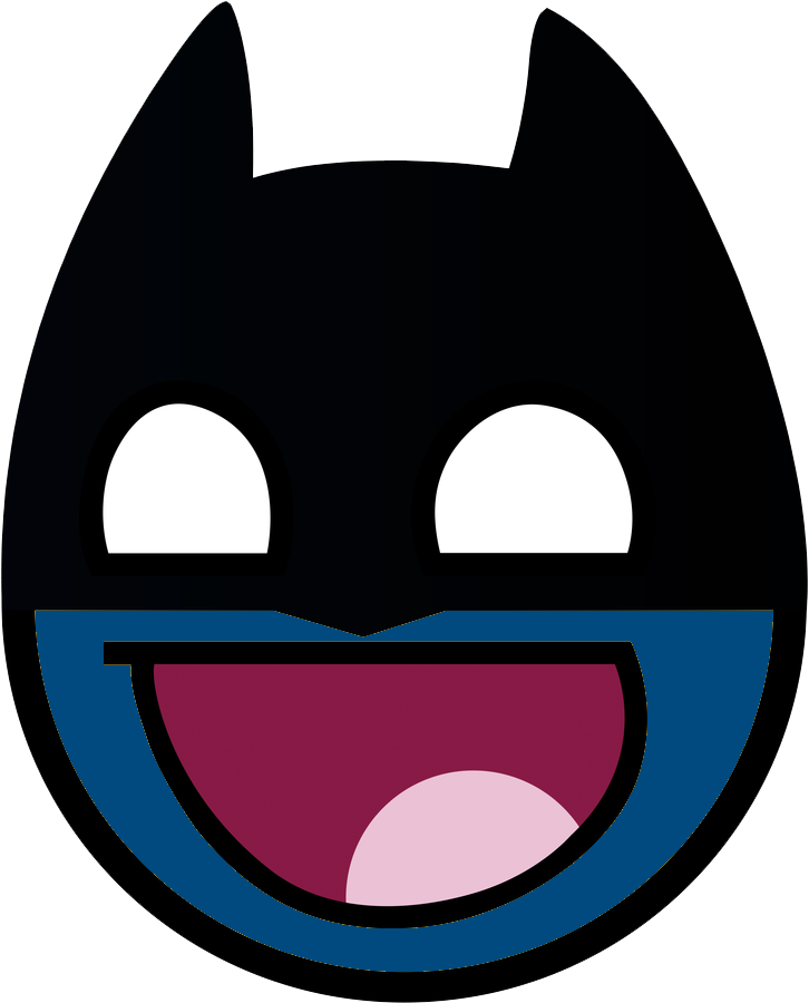 Awesome Face Batman - Batman Emoji - (900x999) Png Clipart Download