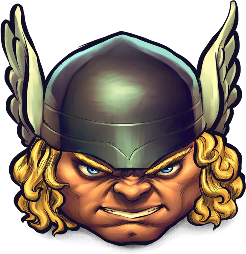 Face Clipart Thor - Thor Emoticon - (512x512) Png Clipart Download