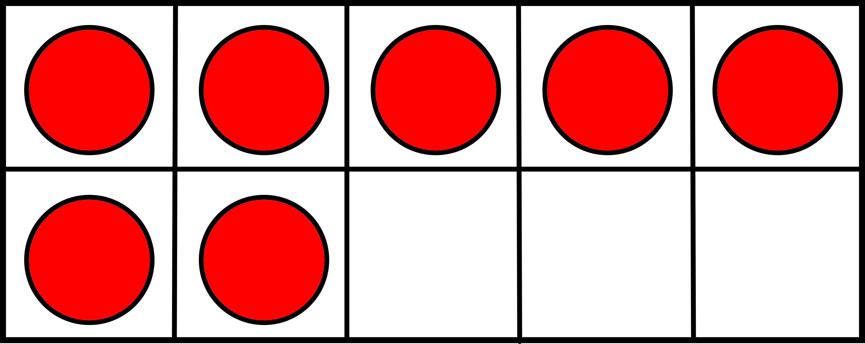 Free Ten Frame Clipart - Circle - (3006x1197) Png Clipart Download