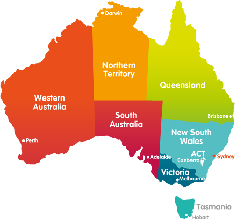 Map Of Australia With States Territories And Capital - Map Australia ...