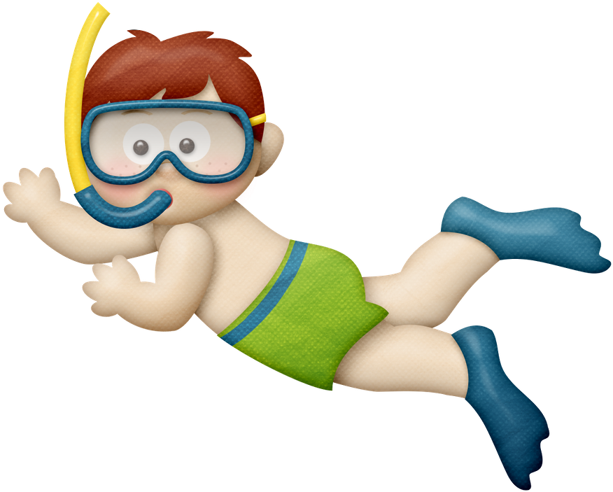 Summer Little Boy Diver Clip Art - Underwater Kids Clipart - (900x719 ...