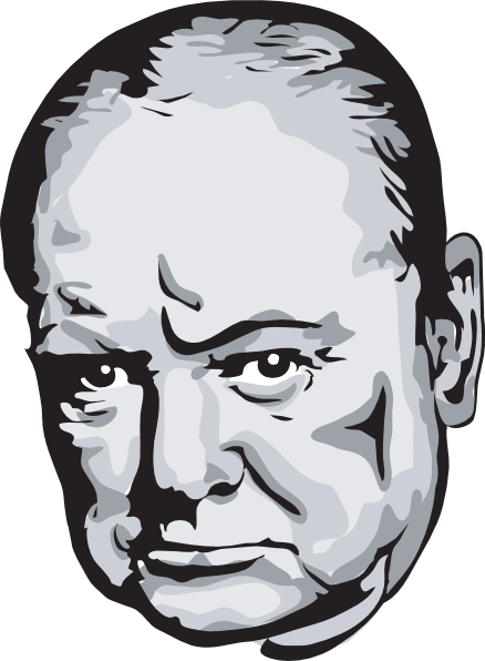 Winston Churchill - Winston Churchill Clip Art - (438x596) Png Clipart ...