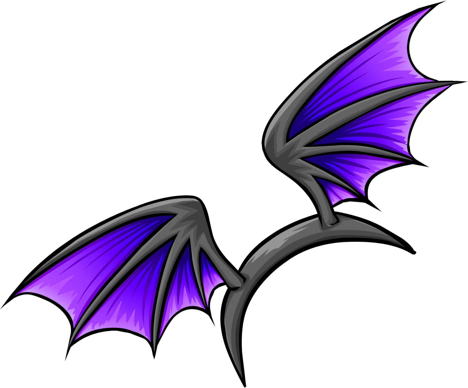 Purple Bat Wings - Purple Bat Wings Png - (1616x1342) Png Clipart Download