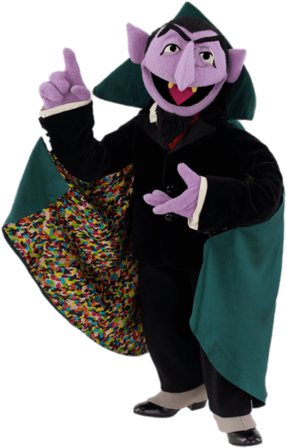 Sesame Street Count Von Count Transparent Png Sticker - Sesame Street ...