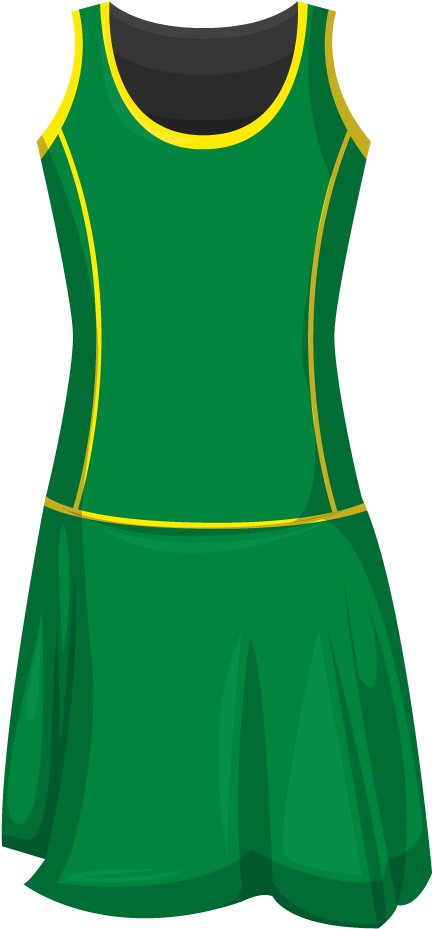 Netball Dresses - Pattern - (450x941) Png Clipart Download