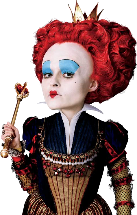 Red Queen 1 - Alice In Wonderland Tim Burton - (474x743) Png Clipart ...