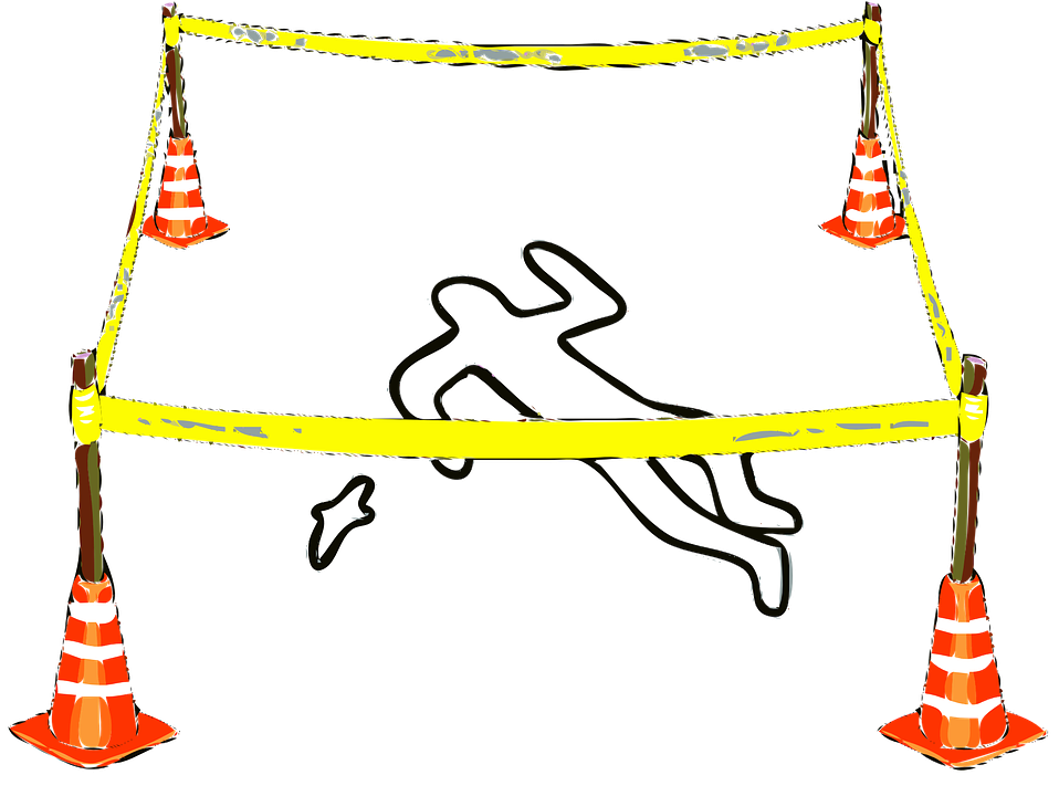 Barrier Clipart Police Tape - Crime Scene Body Outline - (1280x962) Png ...