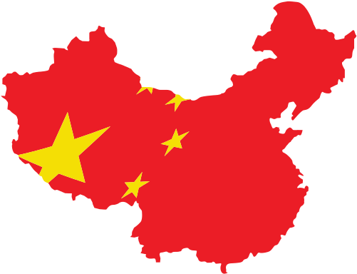 Flag And Map Of China - China Map Flat - Full Size PNG Clipart Images ...