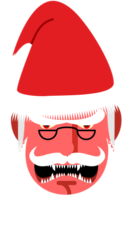 Angry Santa Claus - Angry Santa Claus - (550x550) Png Clipart Download