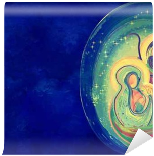 Christmas Religious Nativity Scene, Holy Family Abstract - Jesus ...