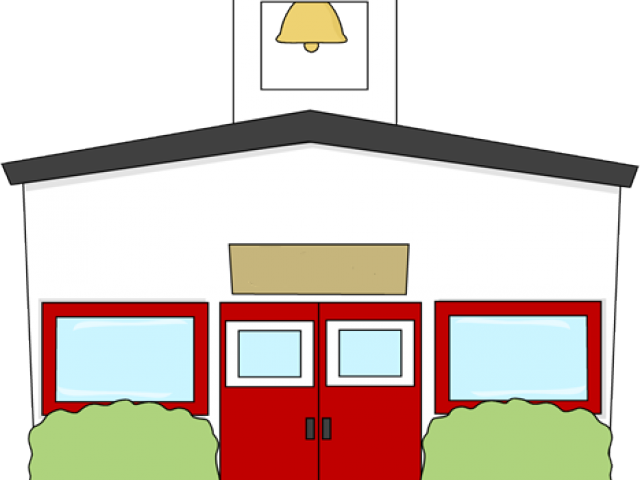 Door Clipart School - Transparent Background School Clipart - (640x480 ...