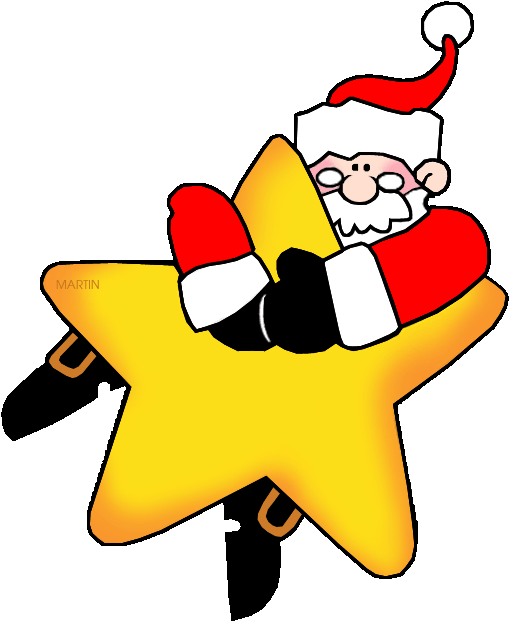 Santa Clipart Star - Christmas Star Clip Art - (547x648) Png Clipart ...