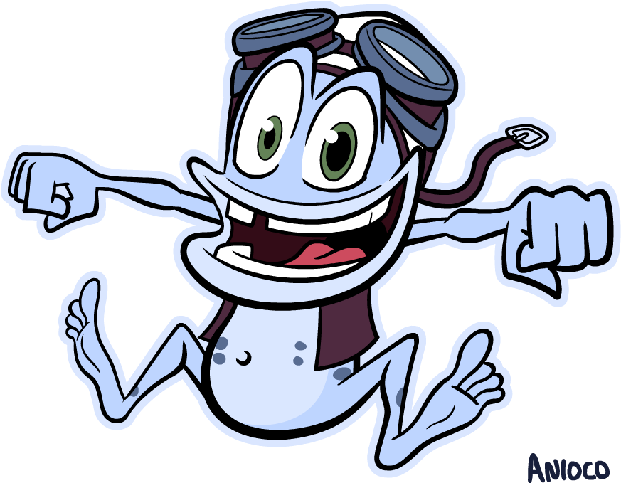 Crazy Frog By Anioco - Crazy Frog - (900x720) Png Clipart Download