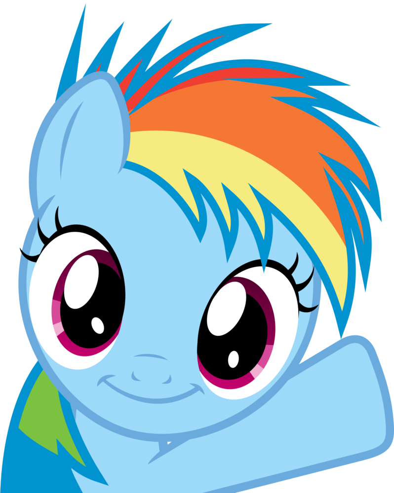 My Little Pony Filly Rainbow Dash - (798x1000) Png Clipart Download