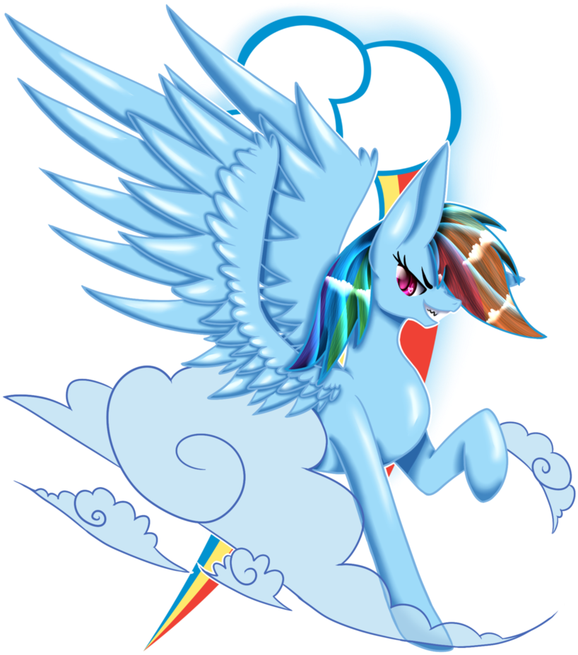 Rainbow Dash Bust - Cartoon - (849x941) Png Clipart Download