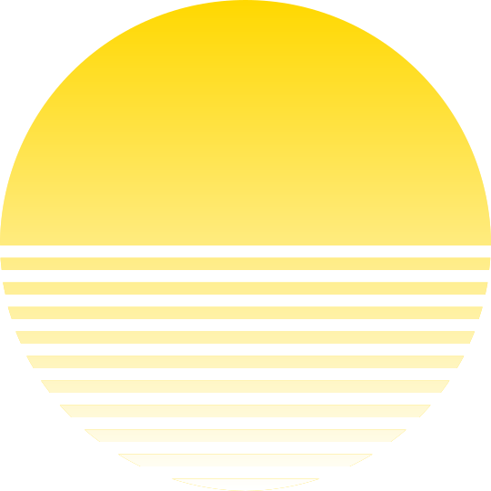 Retro Wave Sun - Retrowave Sun - Full Size PNG Clipart Images Download