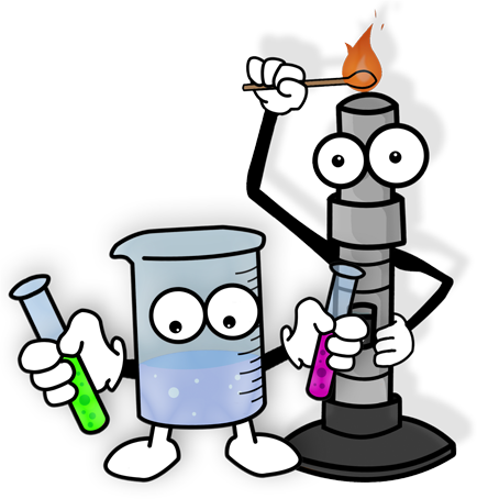 Science - Science Bunsen Burner Cartoon - (434x454) Png Clipart Download