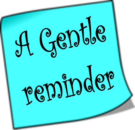 Friendly Reminder Clipart