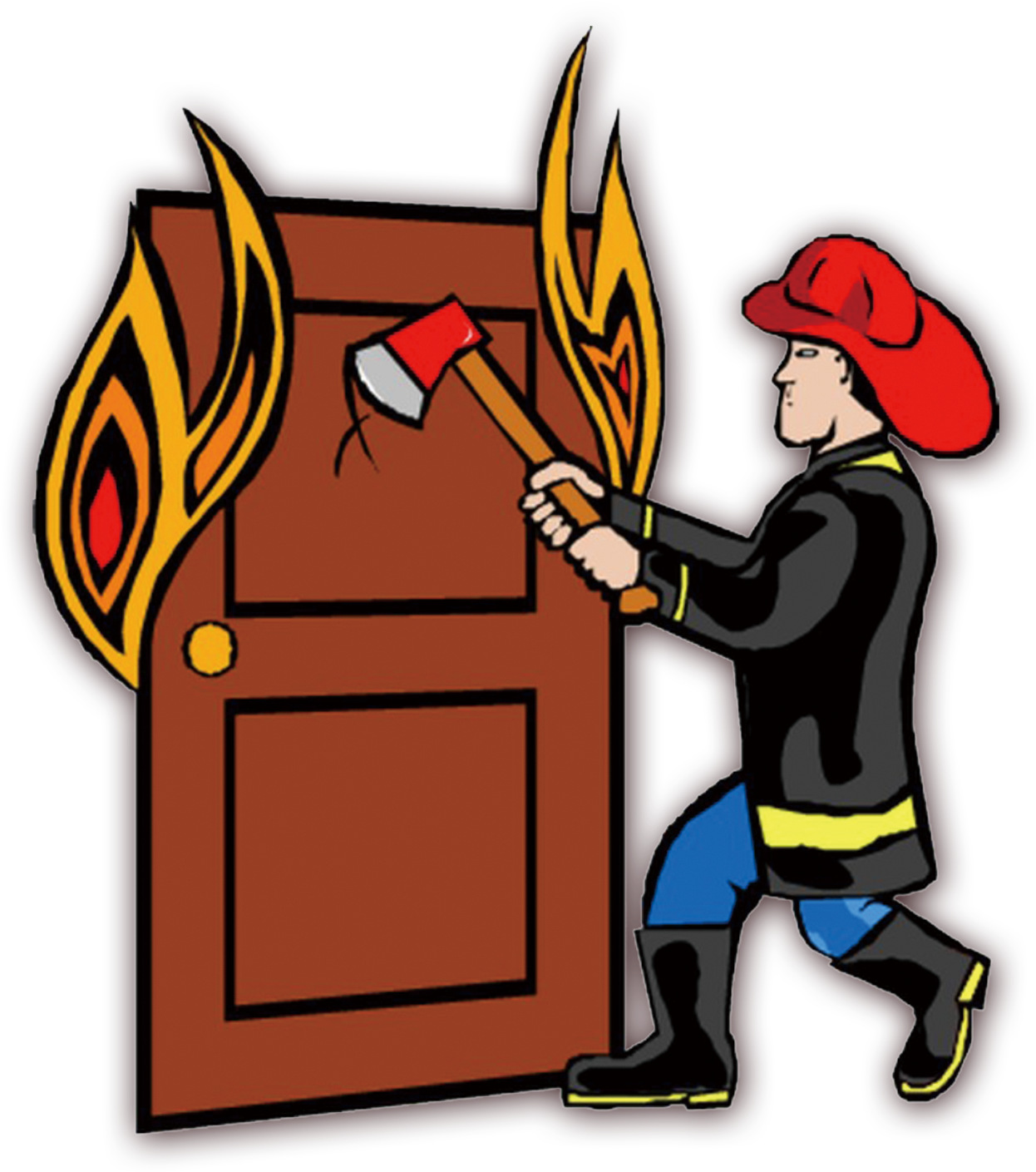 Firefighter Clip Art - Fire Extinguisher - (1677x1637) Png Clipart Download