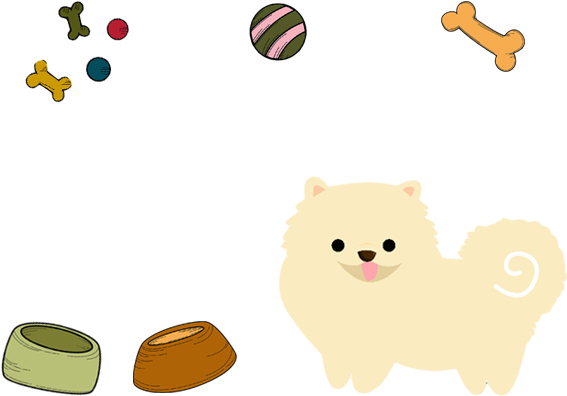 Pomeranian Clipart Transparent - Clip Art - (600x400) Png Clipart Download