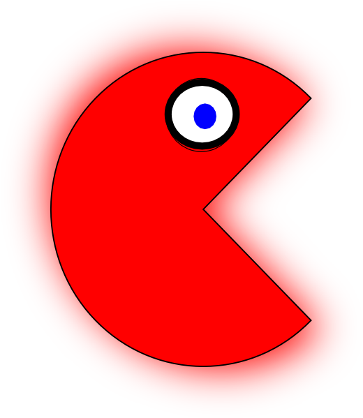 Rebel - Red Pacman Png - (528x598) Png Clipart Download