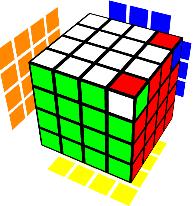 If - Rubik's Cube 4x4 Corner Parity - (720x712) Png Clipart Download