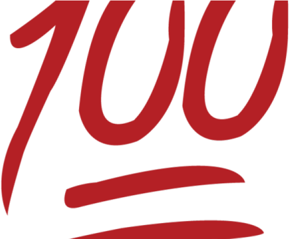 Hand Emoji Clipart 100 Percent - Sign - (640x480) Png Clipart Download