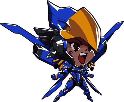 Overwatch Cute Sprays Phara - (512x512) Png Clipart Download
