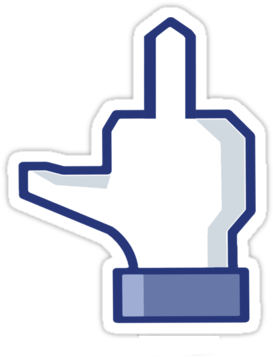 Middle Finger - Facebook Middle Finger Png - (360x360) Png Clipart Download