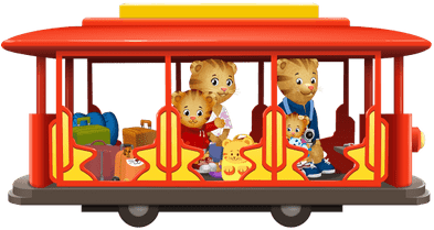 Daniel Tiger's Neighborhood Trolley - (400x400) Png Clipart Download