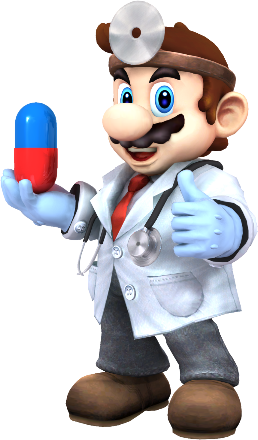 Doctor Mario - (1024x1487) Png Clipart Download