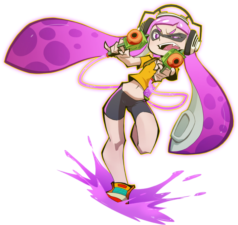 Inkling Girl By The Pink Pirate - Splatoon Pink Inkling Girl - (973x821 ...