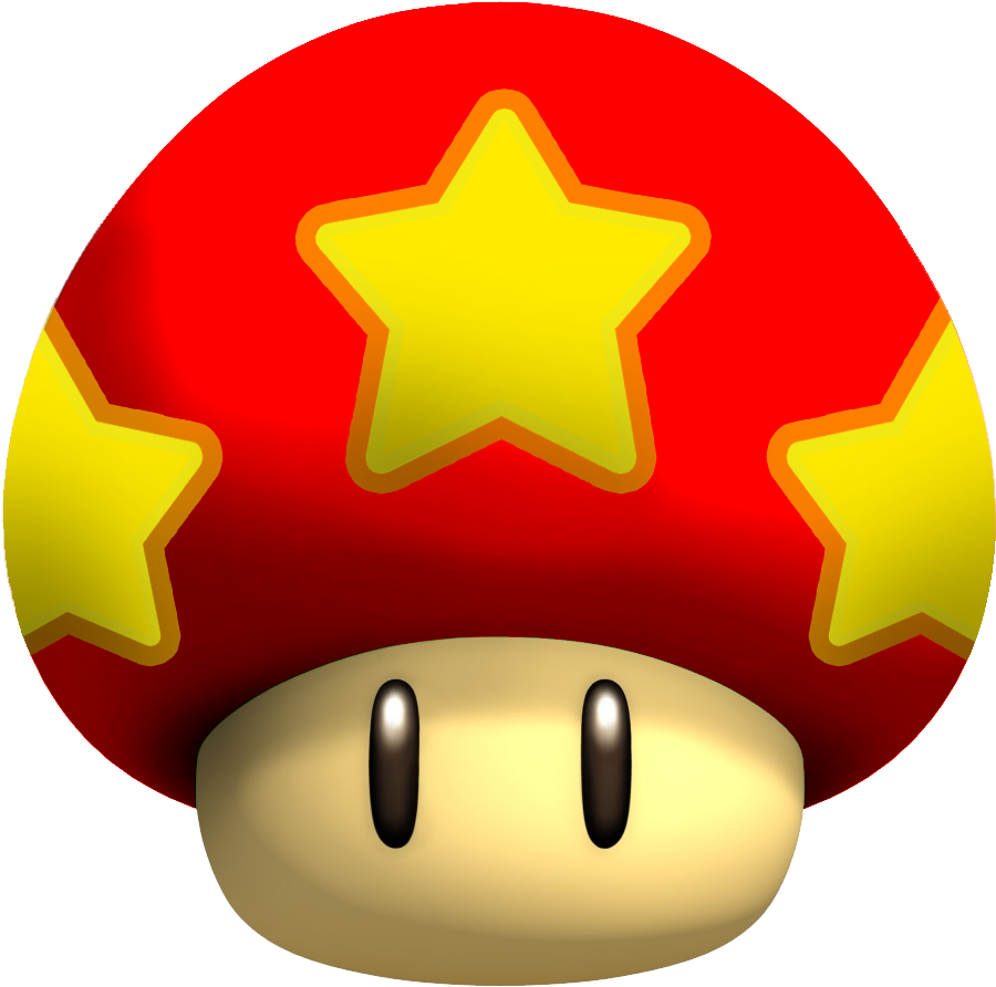 Lifeshroom - Super Mario Galaxy Mushrooms - (1024x1024) Png Clipart ...
