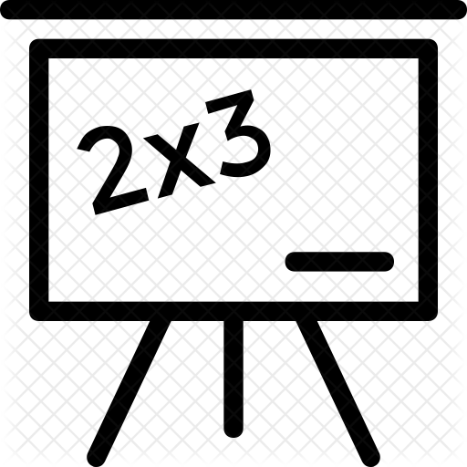 Whiteboard Icon - Mathematics - (512x512) Png Clipart Download