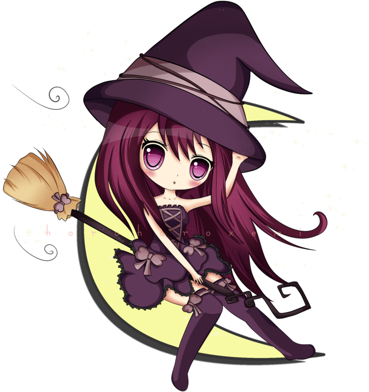 Image - Witch Chibi Png - (800x800) Png Clipart Download